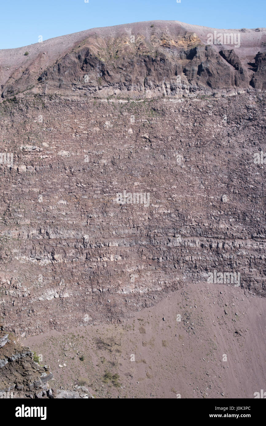 Volcanic rock inside the crater of Vesuvius Stock Photo - Alamy