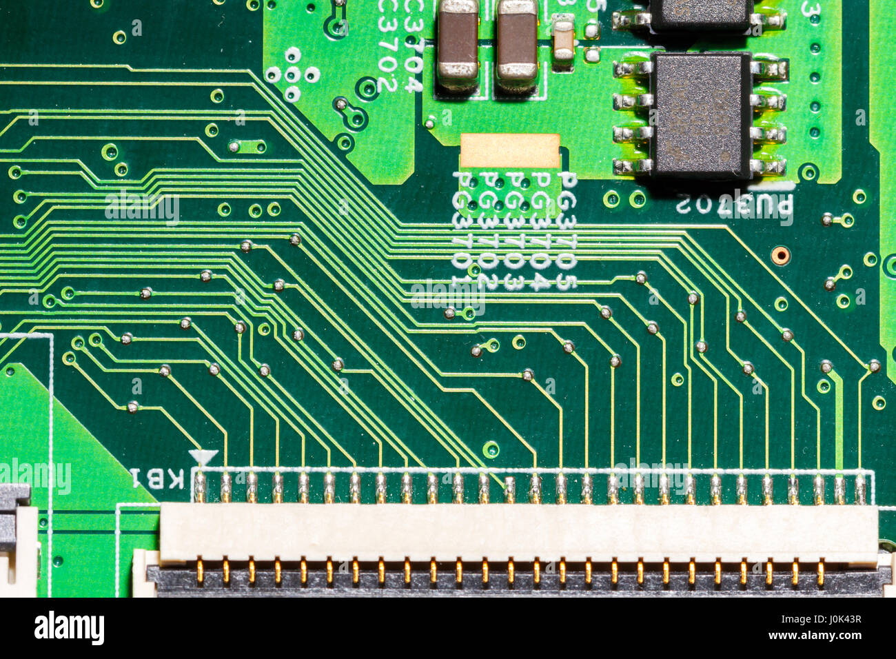 Detailed shot of a printed circuit board Stock Photo - Alamy