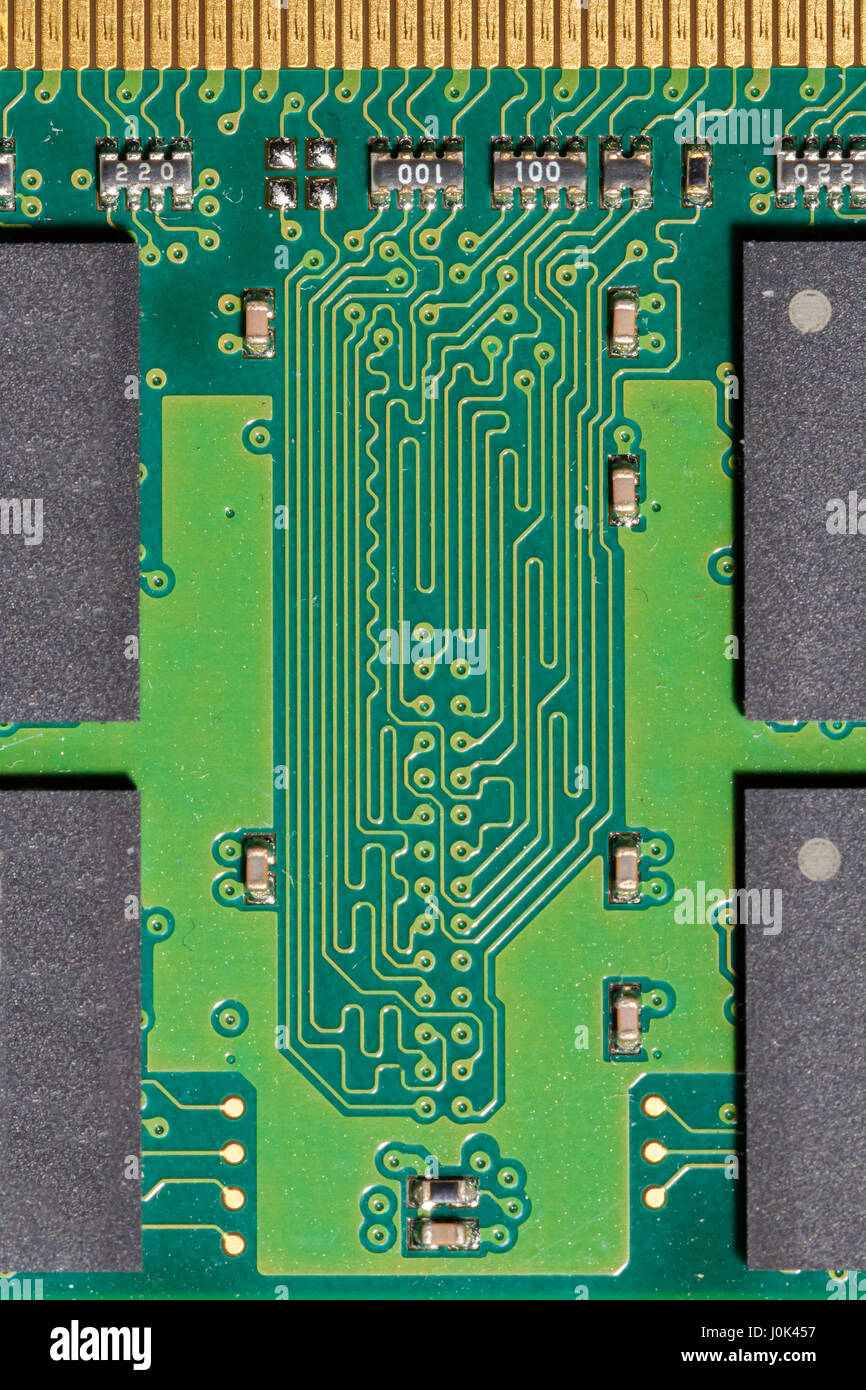 Detailed shot of a printed circuit board Stock Photo - Alamy