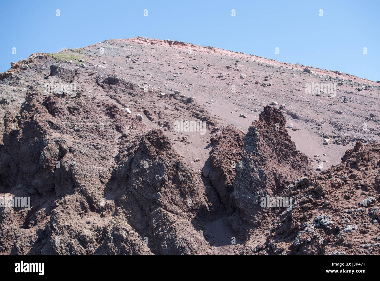 Volcanic rock inside the crater of Vesuvius Stock Photo - Alamy