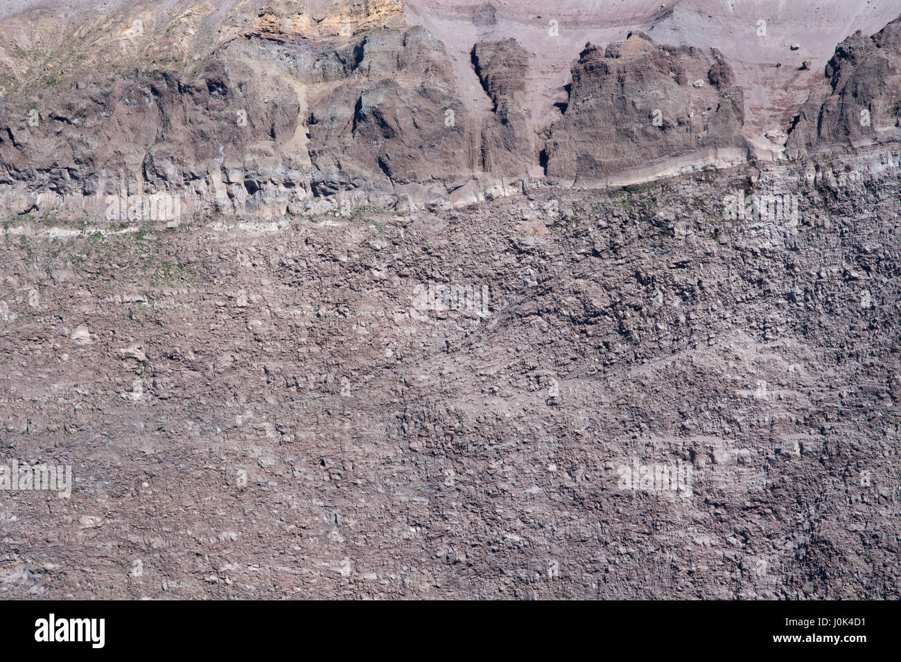 Volcanic rock inside the crater of Vesuvius Stock Photo - Alamy