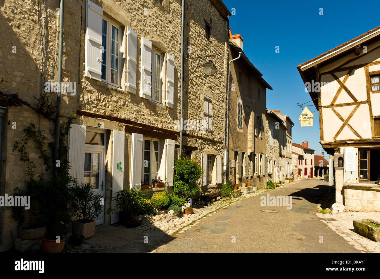 Old buildings, Charroux, Allier, Auvergne, France Stock Photo - Alamy