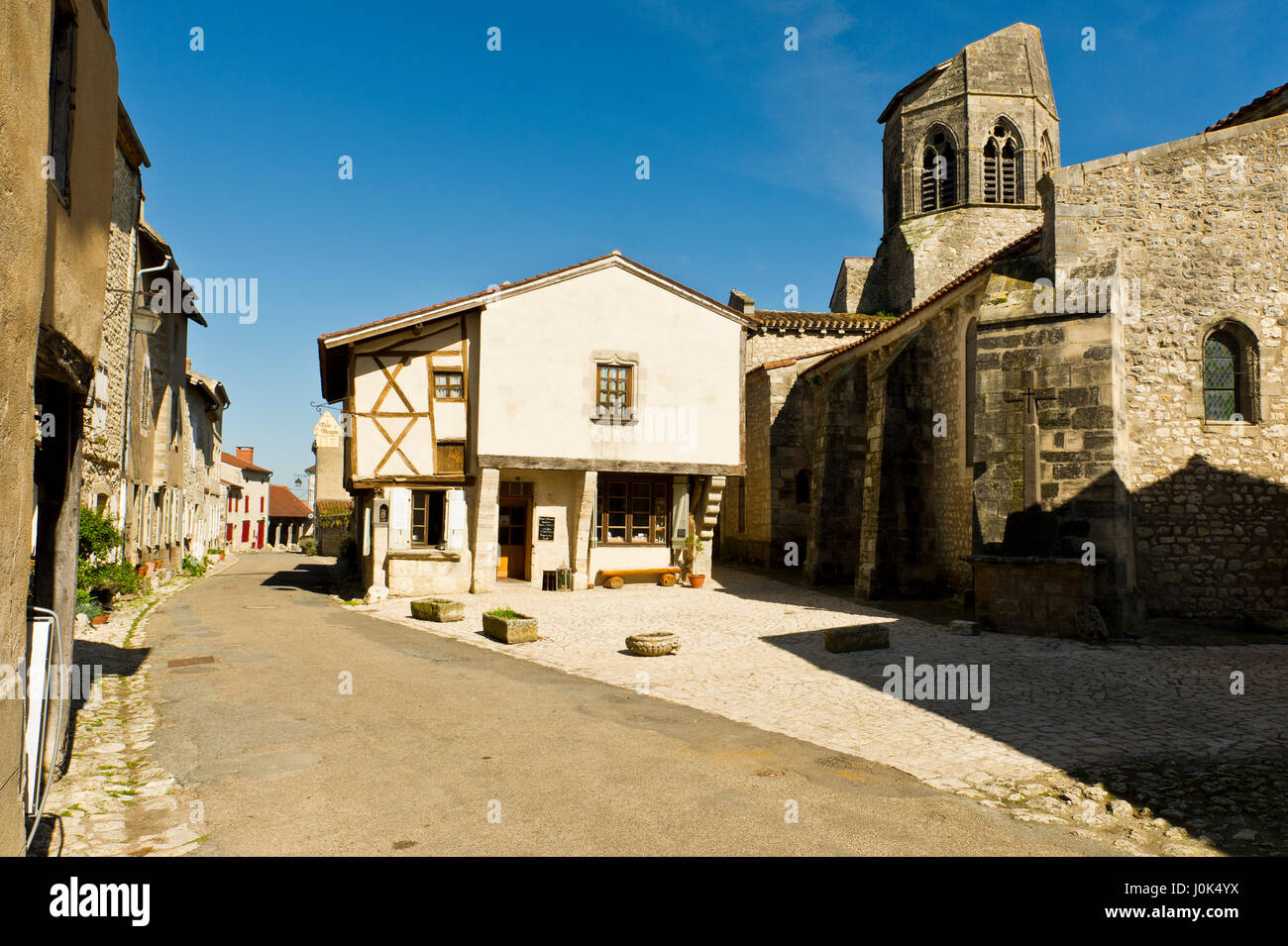 Old buildings, Charroux, Allier, Auvergne, France Stock Photo - Alamy