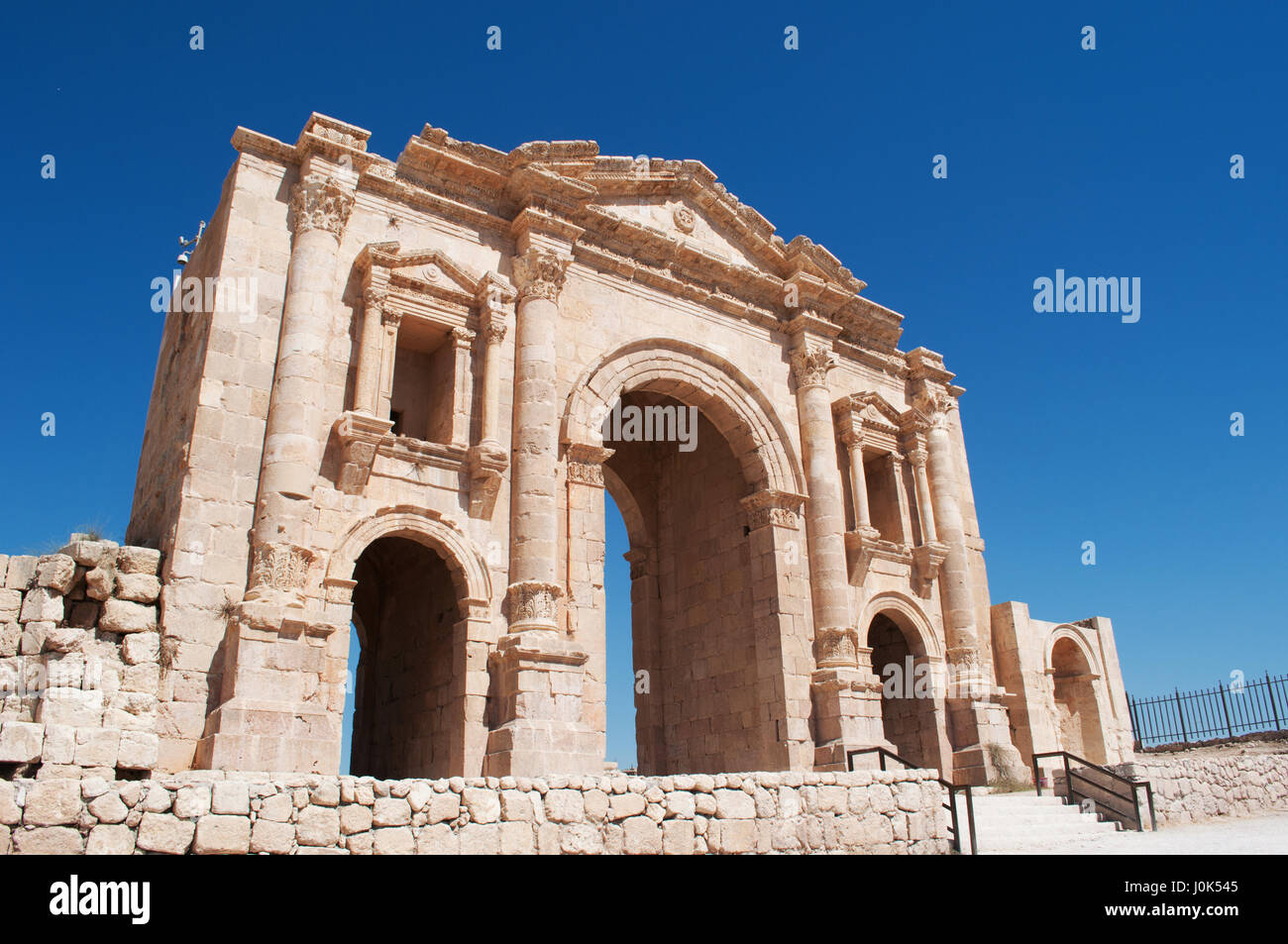 Hadrian's Arch, triumphal arch built for the visit of the Emperor ...