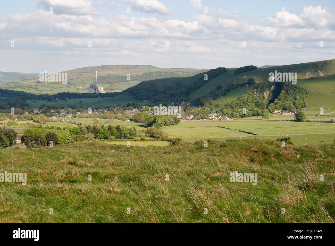 Castleton, Peak District Countryside, Hope valley Derbyshire England UK ...