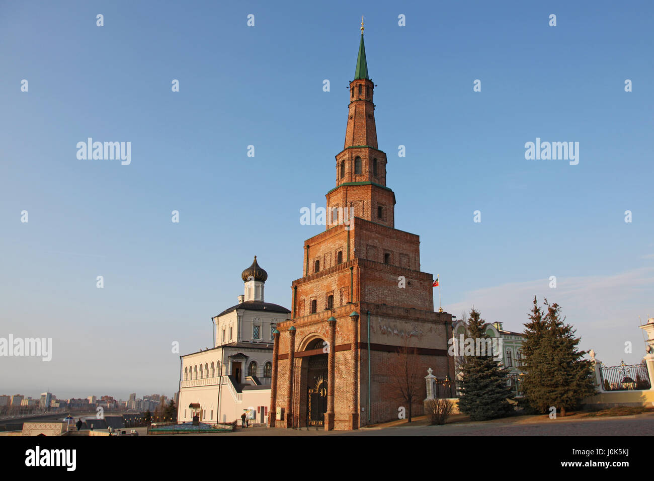 Soyembika Tower in Kazan Kremlin. Russian federation. Tatar republic ...