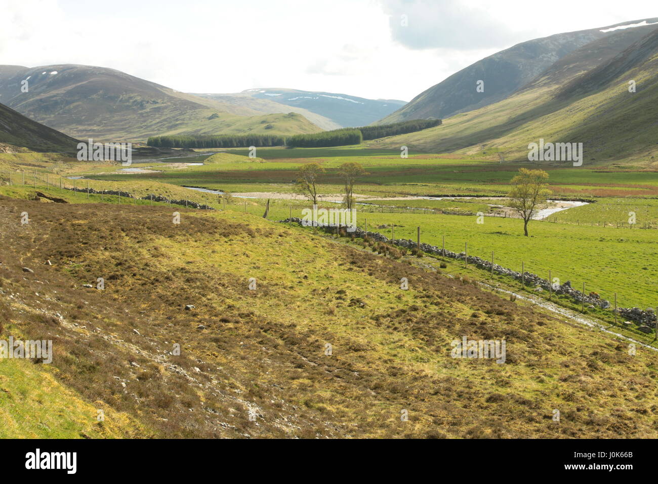A93 Old Military Road, Braemar, Cairngorm National Park, Scotland Stock ...