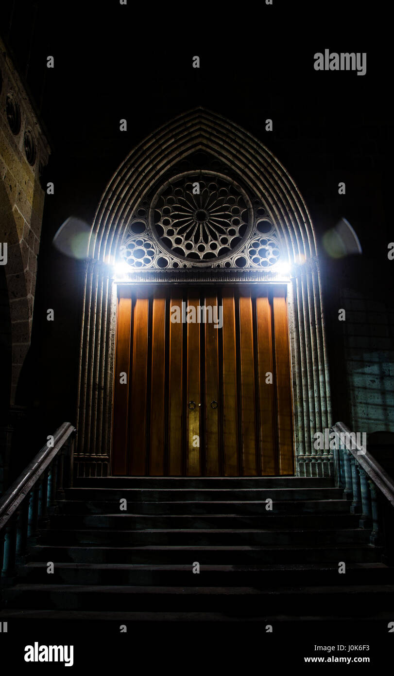 Gothic Mystery Door Stock Photo - Alamy