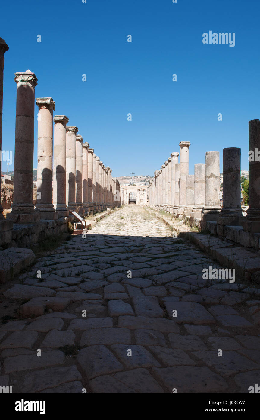 The Cardo Maximus, the Colonnaded Street which was the architectural ...