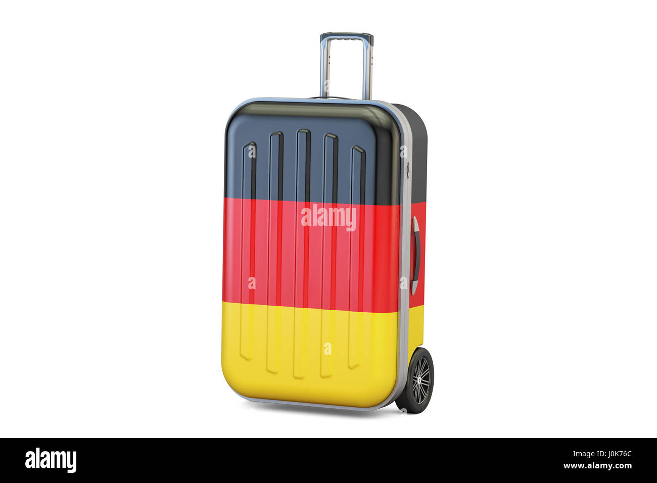 Germany travel concept, suitcase with German flag. 3D rendering Stock ...