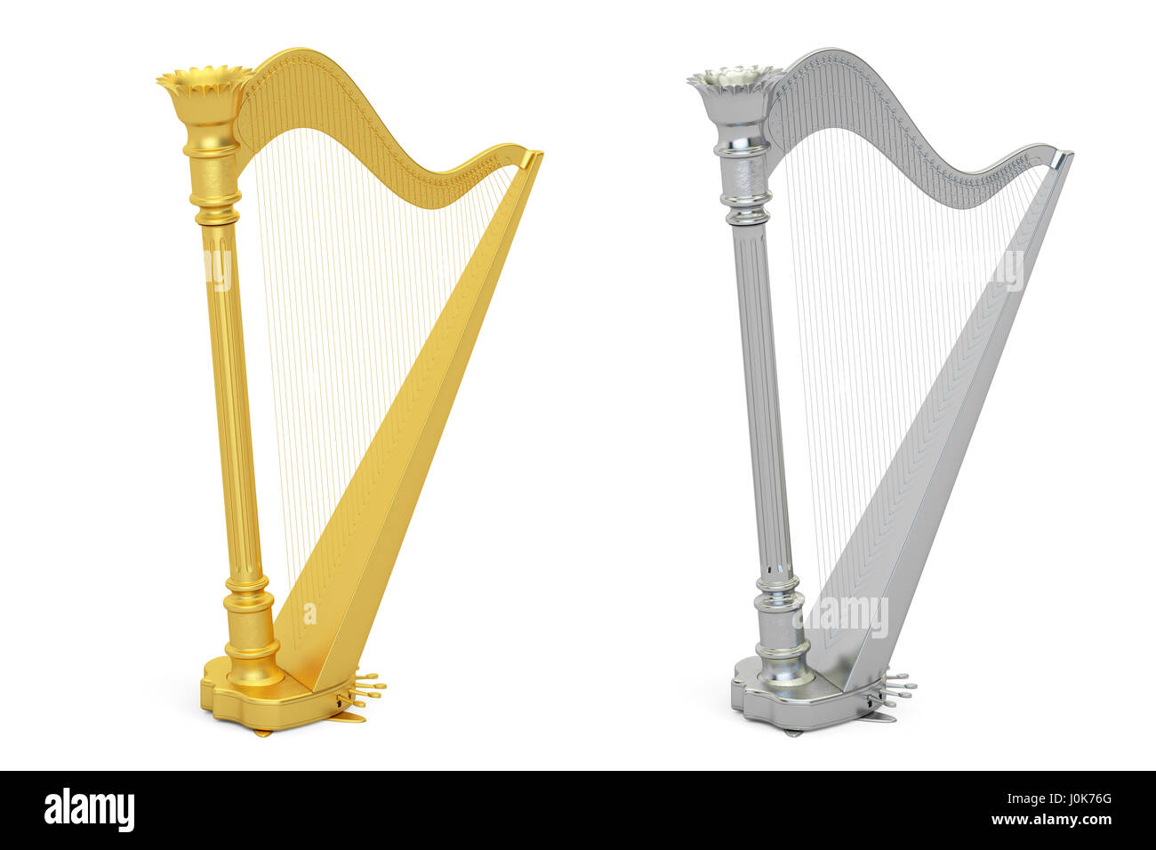 Silver harps Cut Out Stock Images & Pictures - Alamy