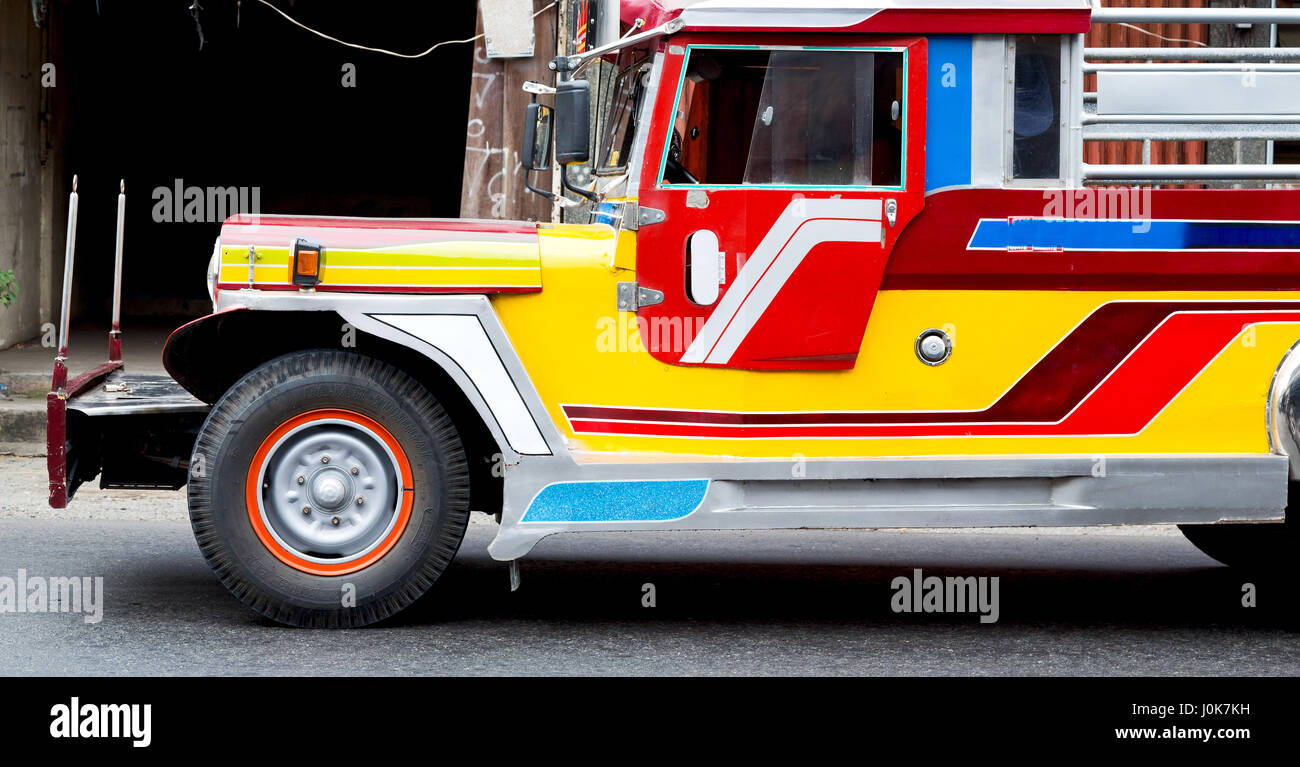 in asia philipphines the typical bus for tourist transportation Stock ...