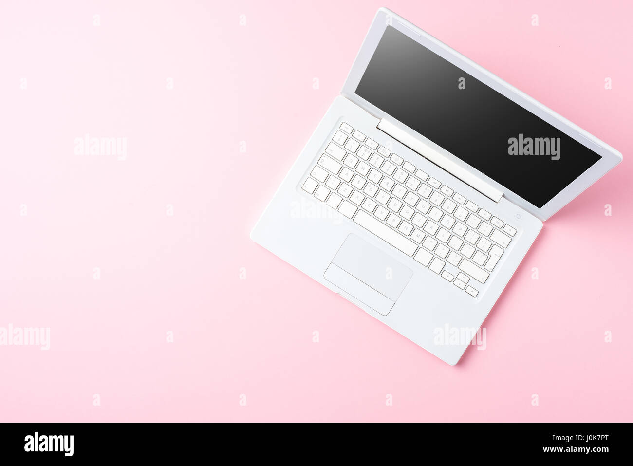Technology background with modern white computer Stock Photo - Alamy