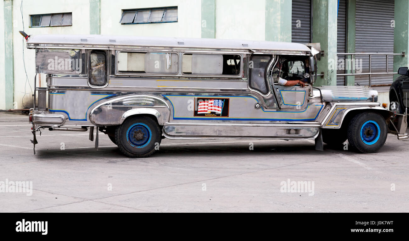 in asia philipphines the typical bus for tourist transportation Stock ...