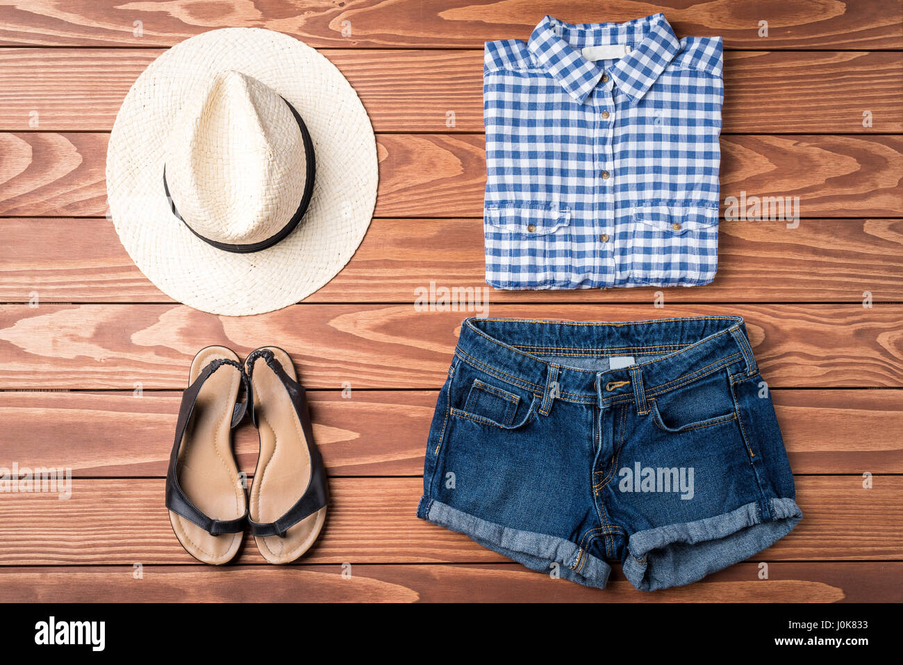 Clothes top view hi-res stock photography and images - Alamy