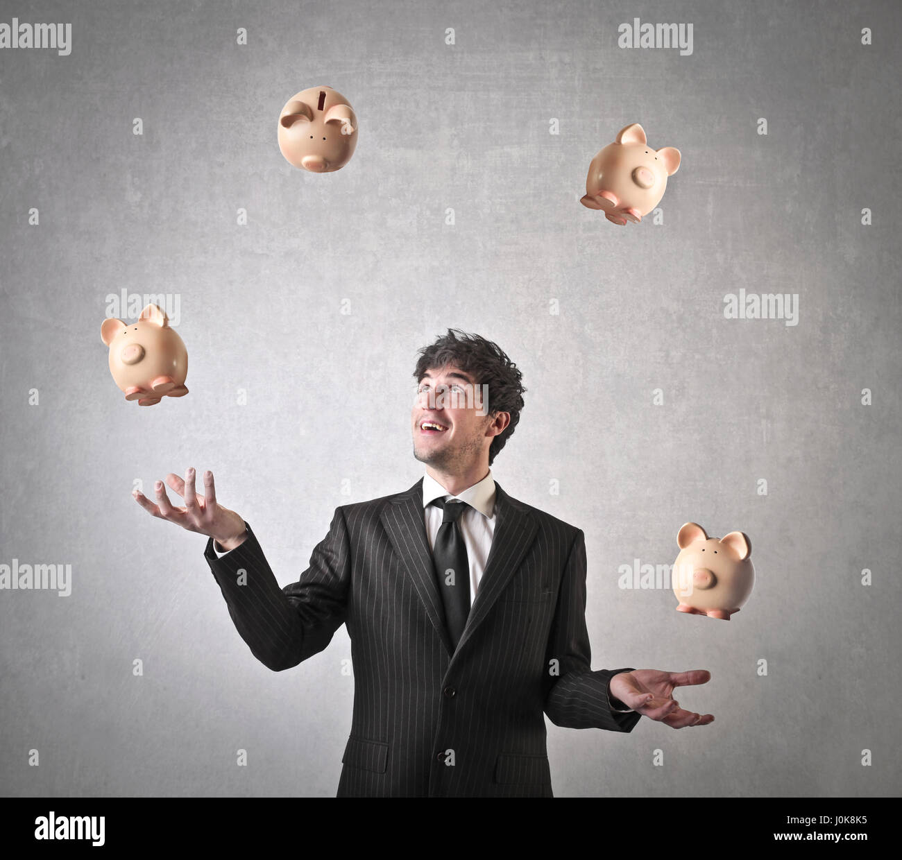 Man juggling box hi-res stock photography and images - Alamy
