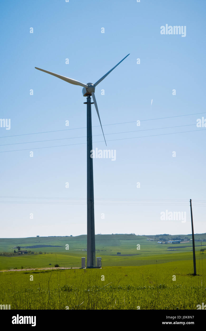 Wind power on hills hi-res stock photography and images - Alamy