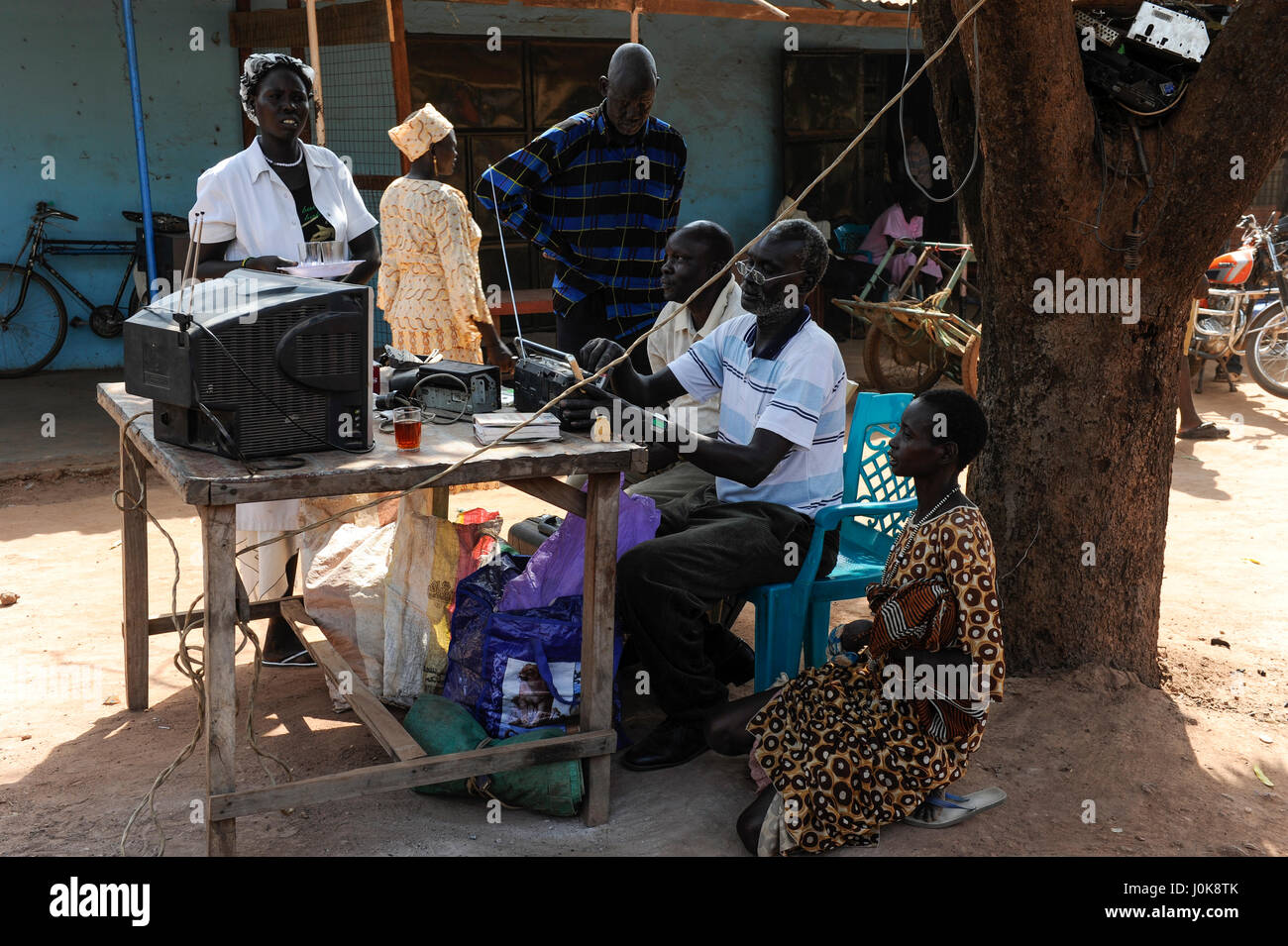 SOUTH SUDAN, Bahr al Ghazal region, Lakes State, town Rumbek , roadside ...
