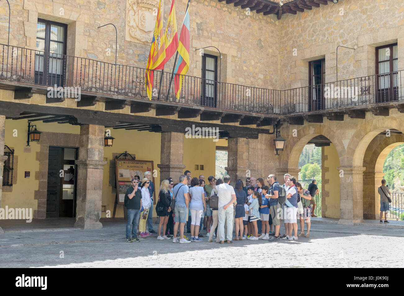 Albarracin, cosidered as spanish national monument, in Teruel (Spain ...