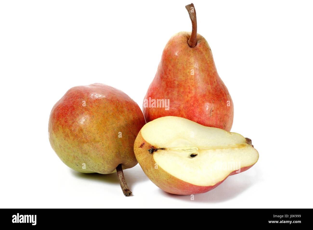 pears (variety Red Bartlett) isolated on white background Stock Photo ...