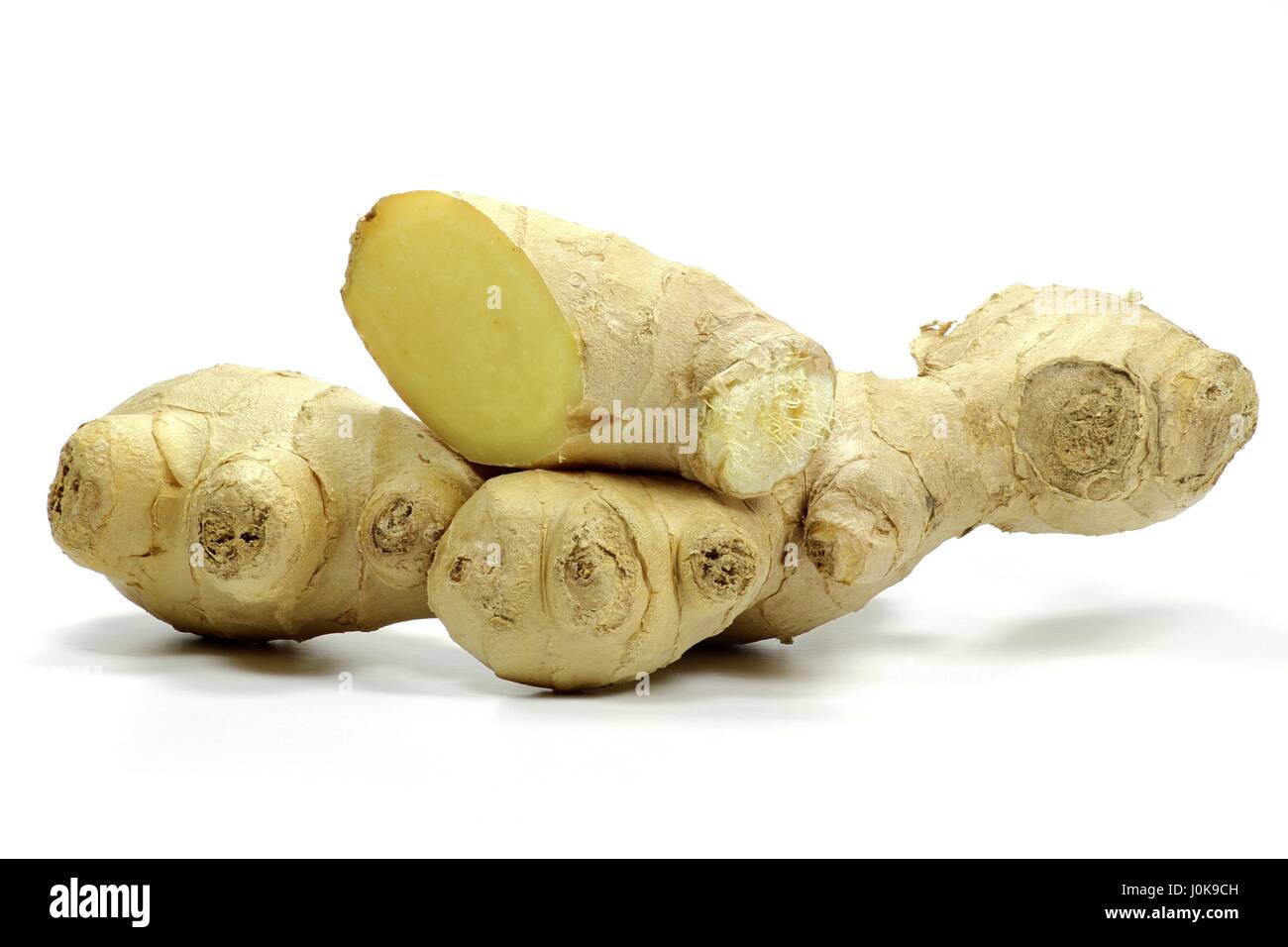 ginger rhizome isolated on white background Stock Photo - Alamy