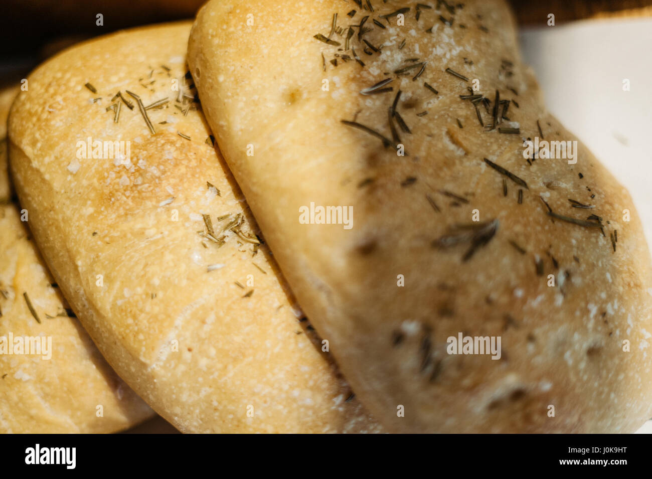 Focaccia Breads on Display Stock Photo - Alamy