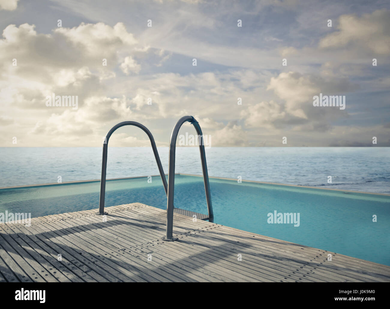 Beautiful pool at summer Stock Photo - Alamy