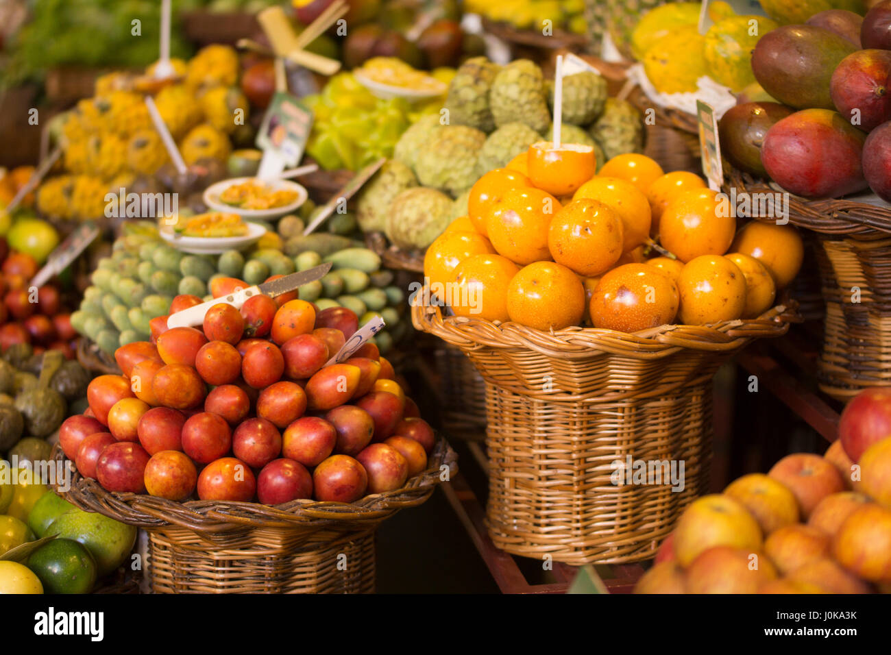 Exotic fruits display hi-res stock photography and images - Alamy