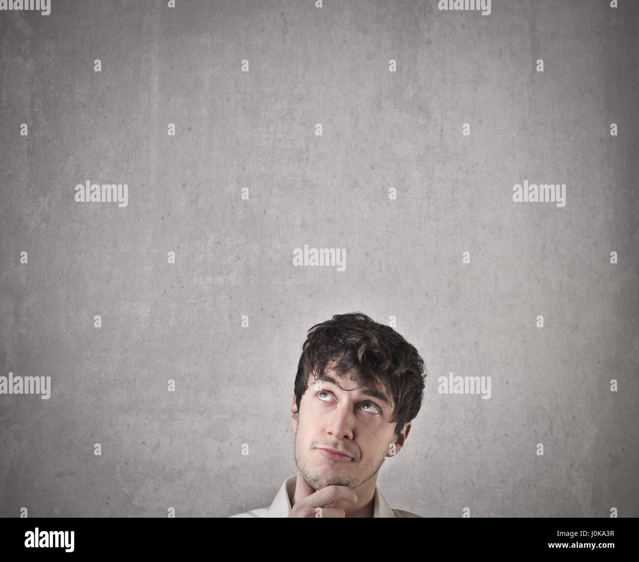 Man thinking inside Stock Photo - Alamy