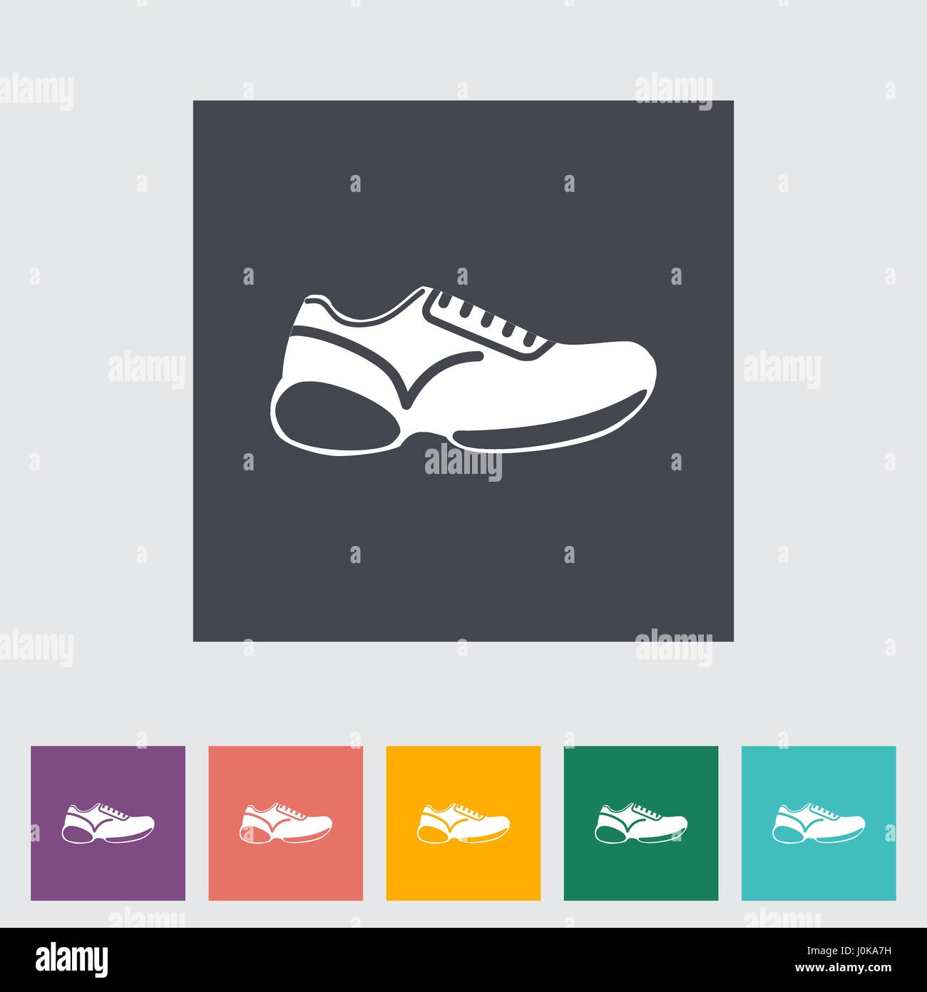 Shoes flat icon. Vector illustration Stock Vector Image & Art - Alamy