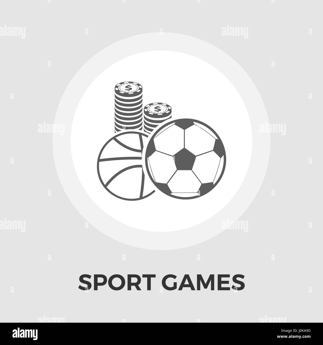 Sport games icon vector. Flat icon isolated on the white background ...