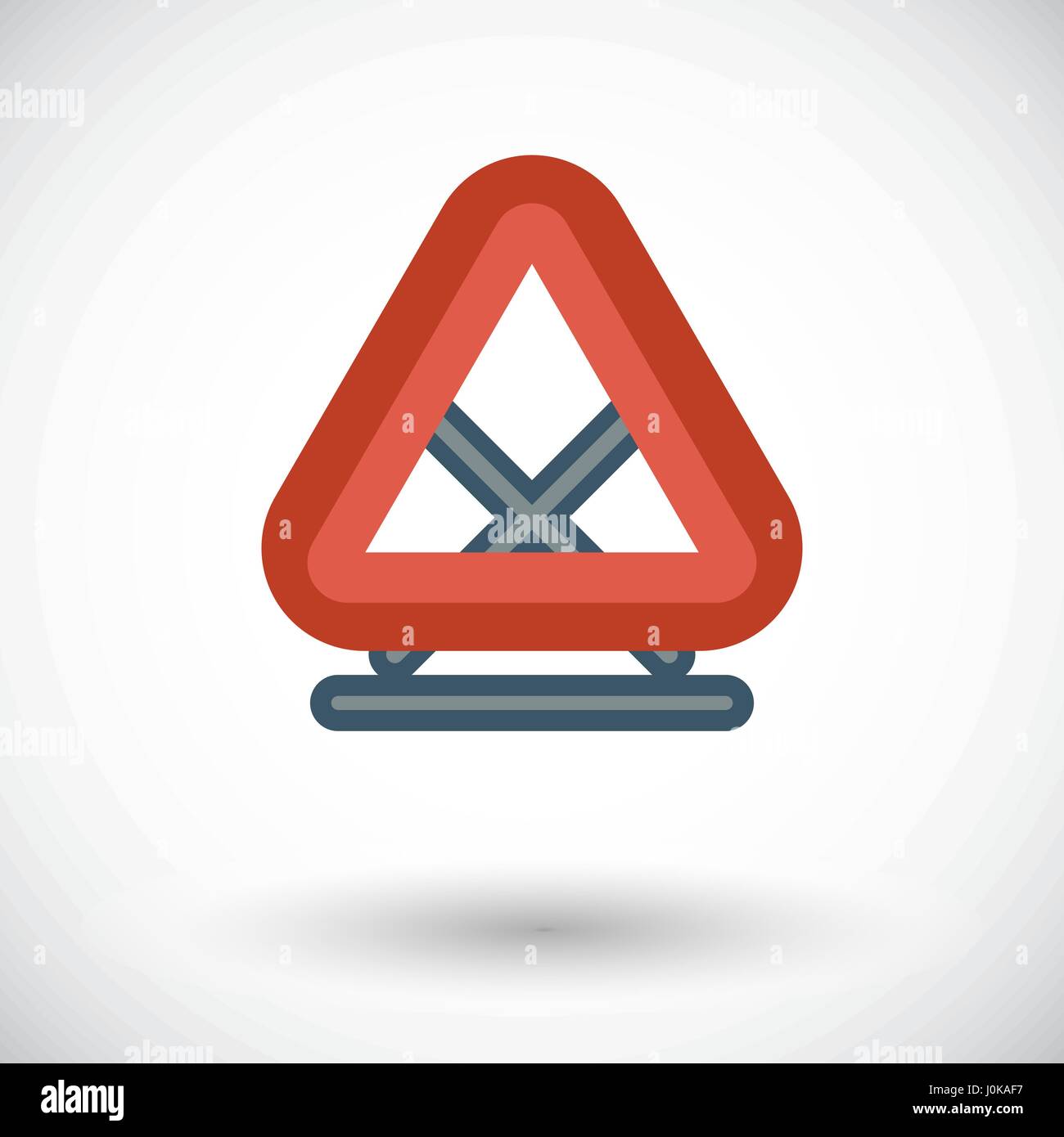 Warning triangle single icon Stock Vector Image & Art - Alamy