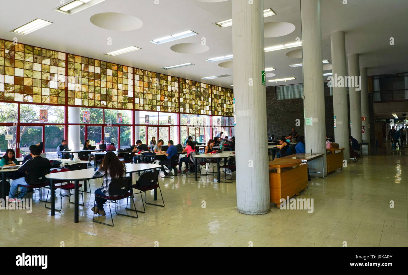 The Central Library of UNAM university, Mexico City, Mexico Stock Photo ...