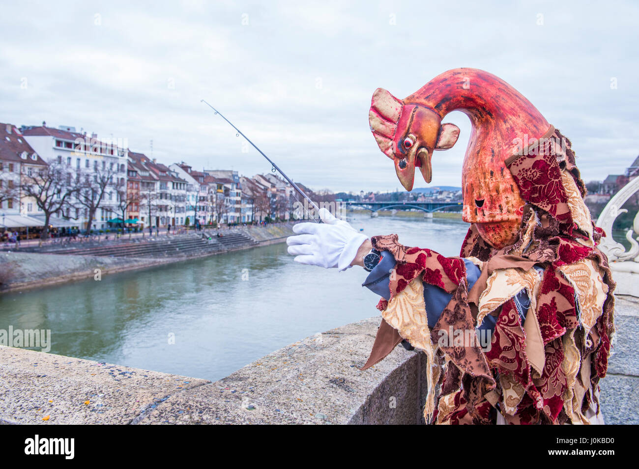Participant in the Basel Carnival in Basel , Switzerland Stock Photo ...