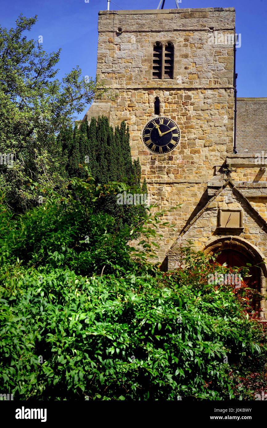 St Mary's Church, Ponteland Stock Photo - Alamy
