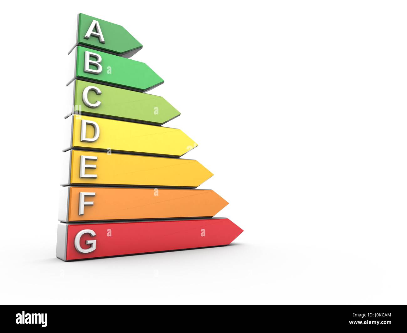 3d illustration of efficient ranks over white background Stock Photo ...