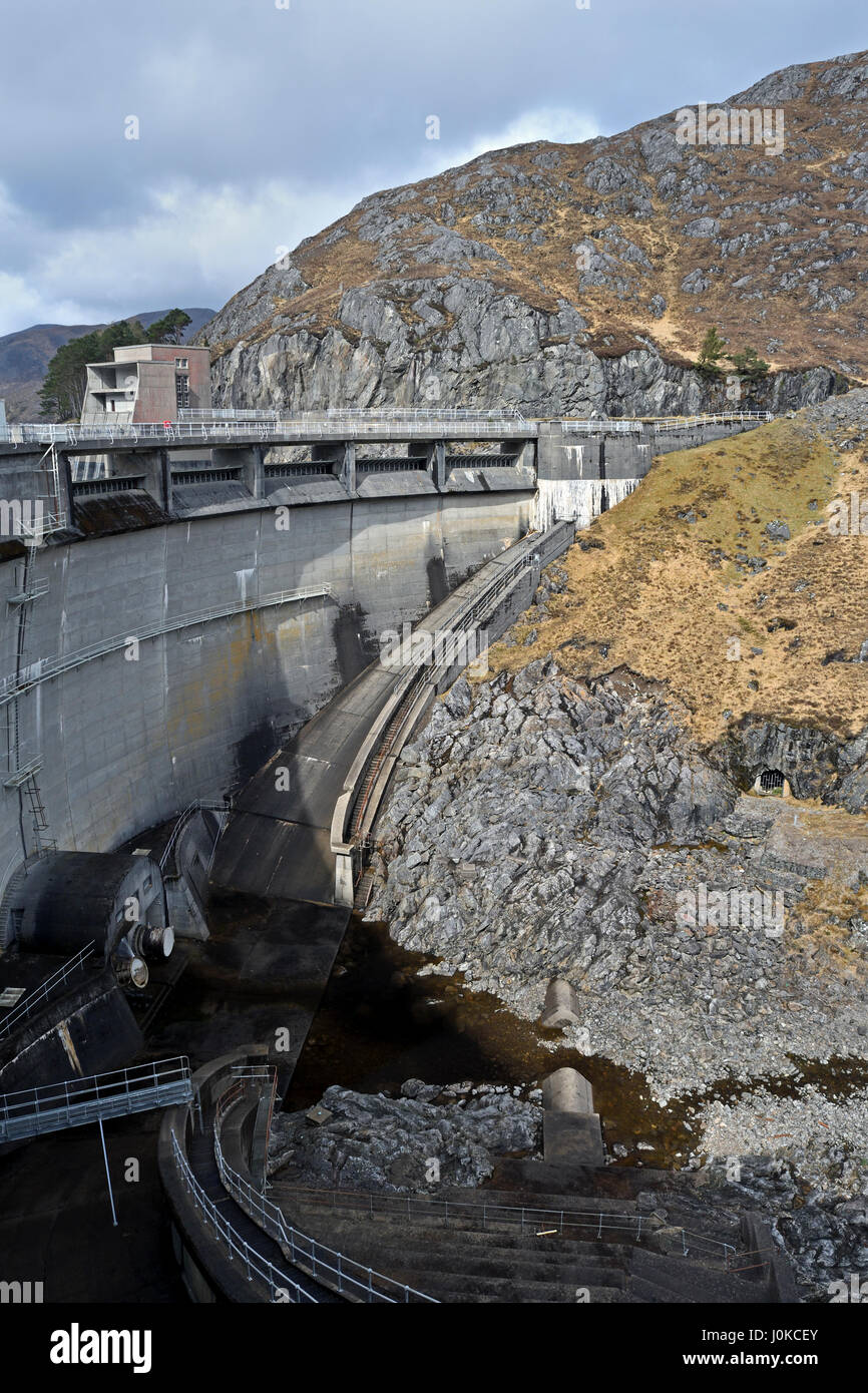 monar dam;loch monar;hydro-electric scheme;glen strathfarrar;highlands ...