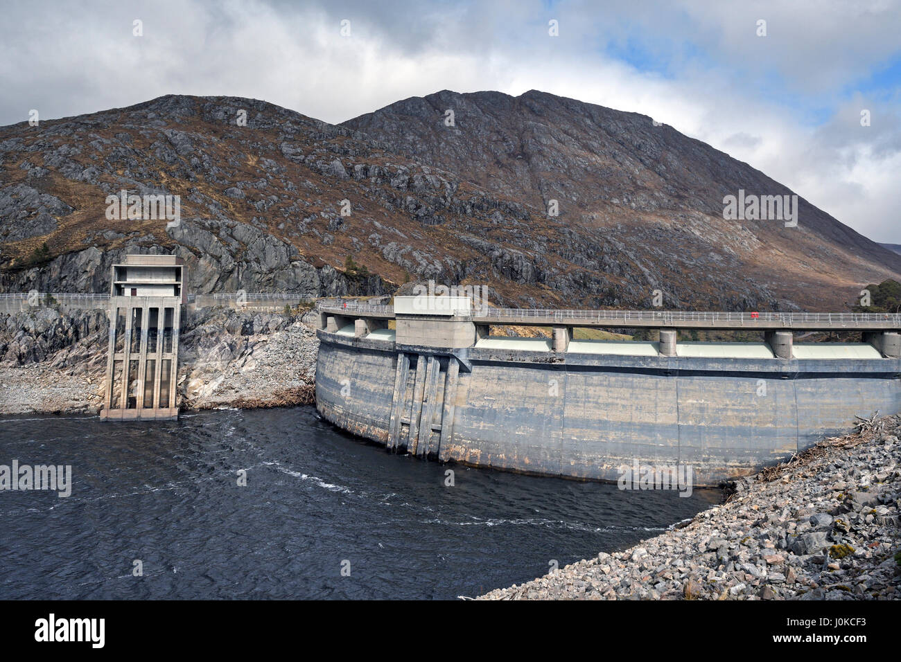 monar dam;loch monar;hydro-electric scheme;glen strathfarrar;highlands ...