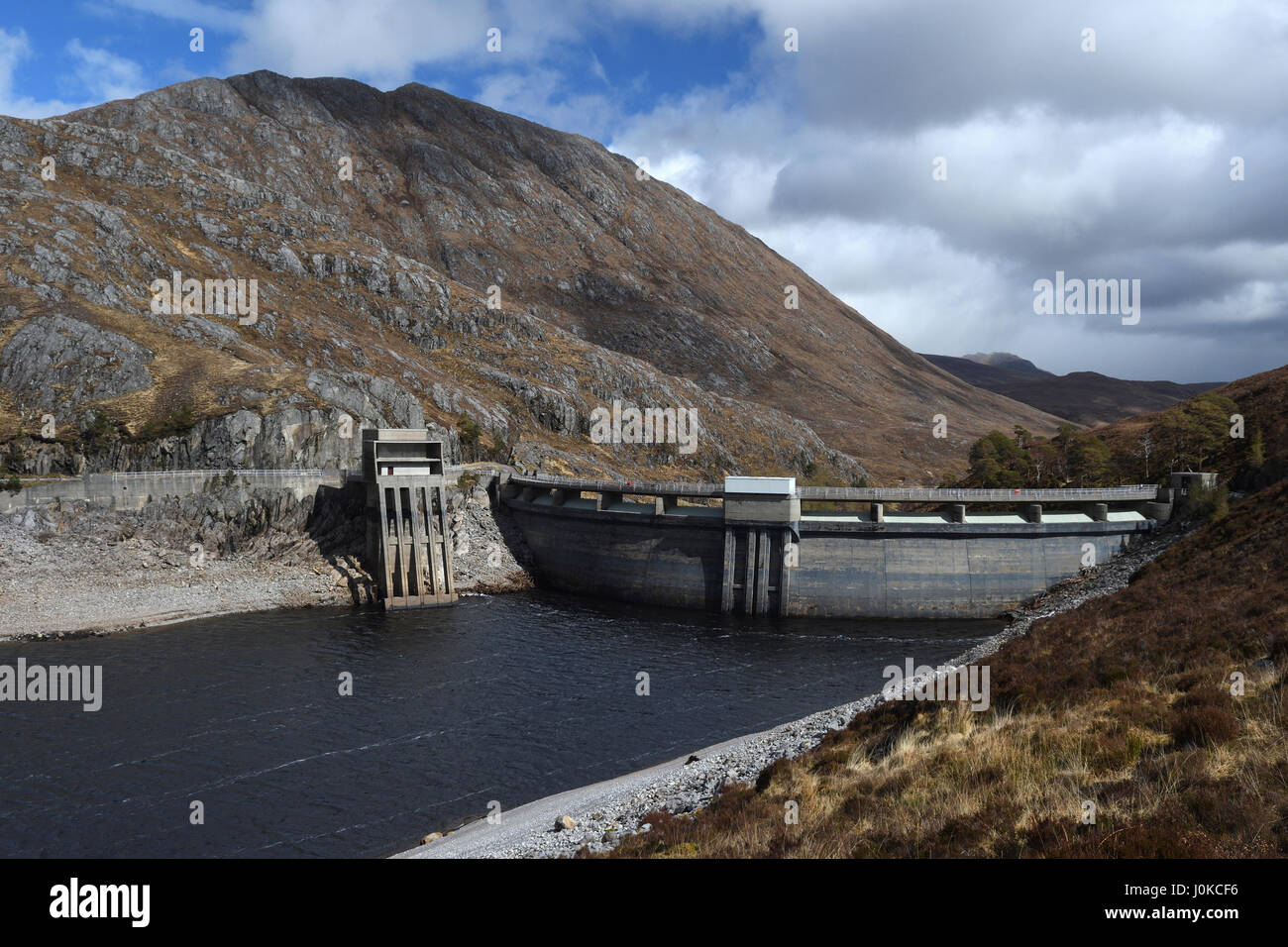 monar dam;loch monar;hydro-electric scheme;glen strathfarrar;highlands ...