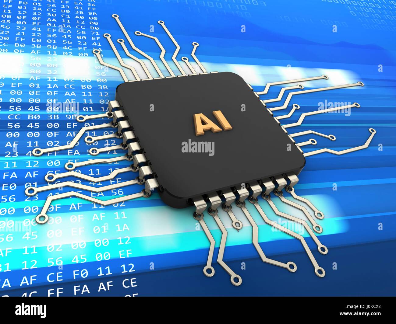 3d illustration of modern computer chip processor Stock Photo - Alamy