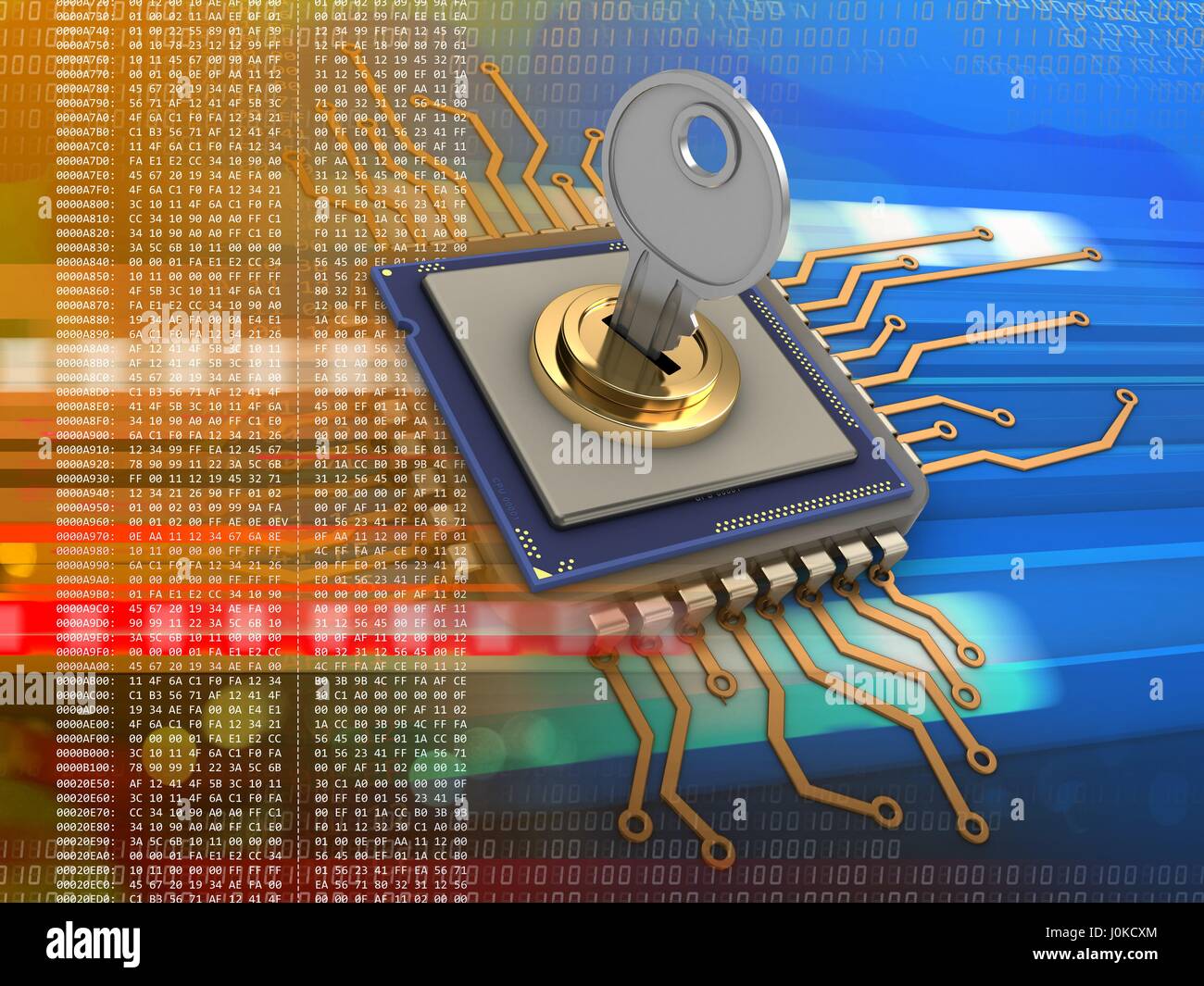 3d illustration of modern computer chip processor Stock Photo - Alamy