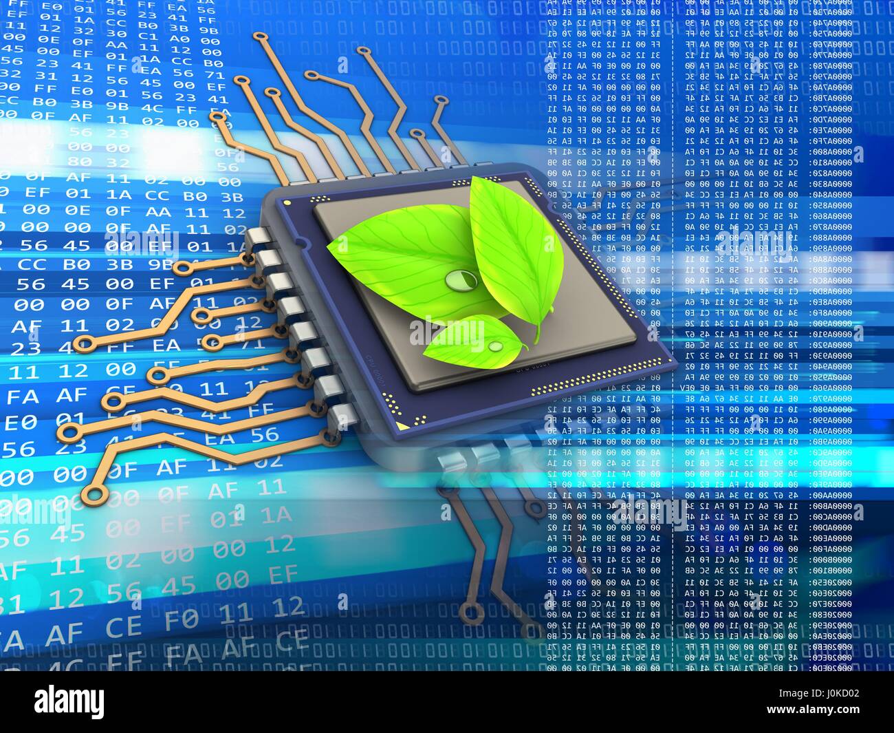 3d illustration of modern computer chip processor Stock Photo - Alamy