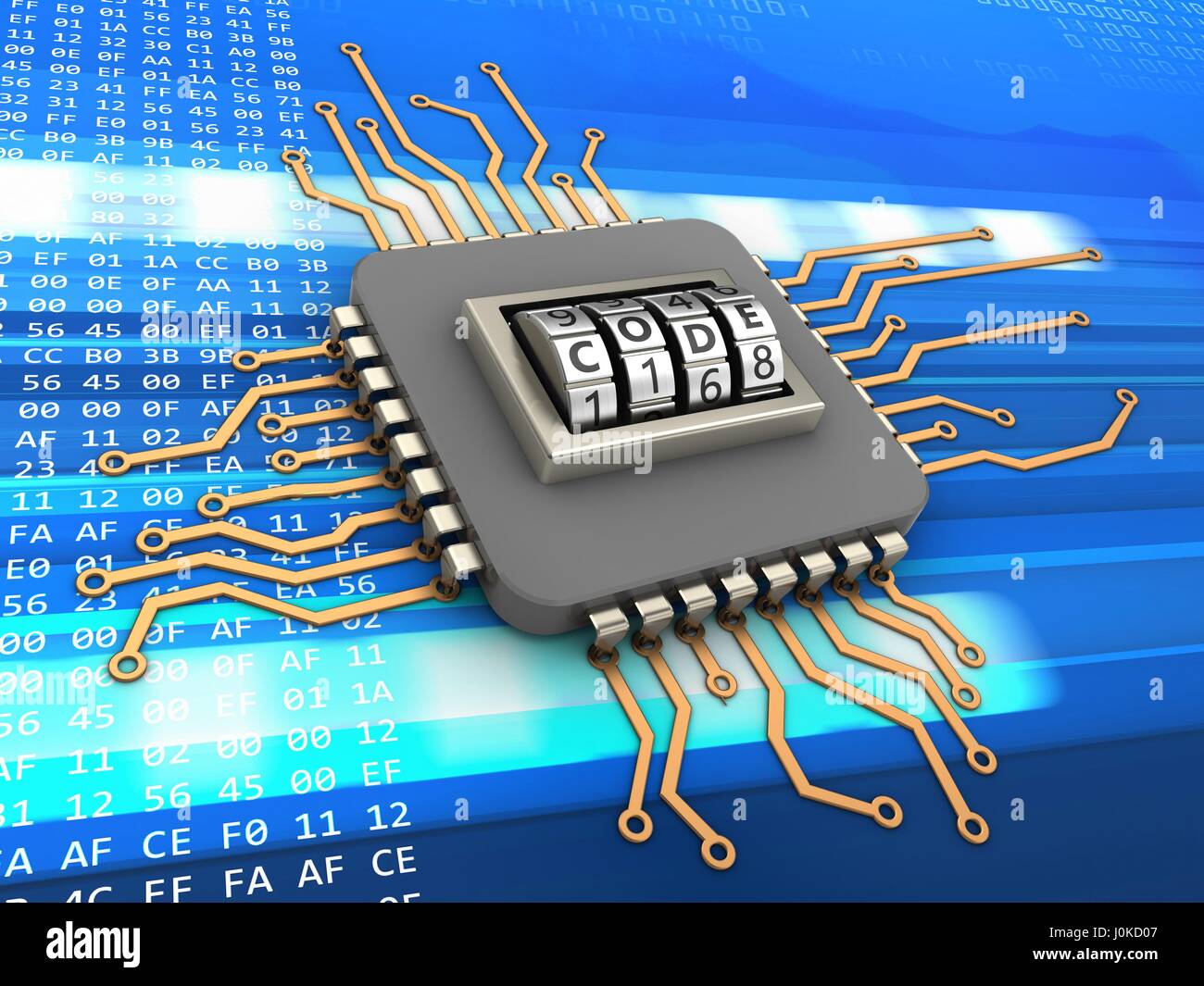 3d illustration of modern computer chip processor Stock Photo - Alamy