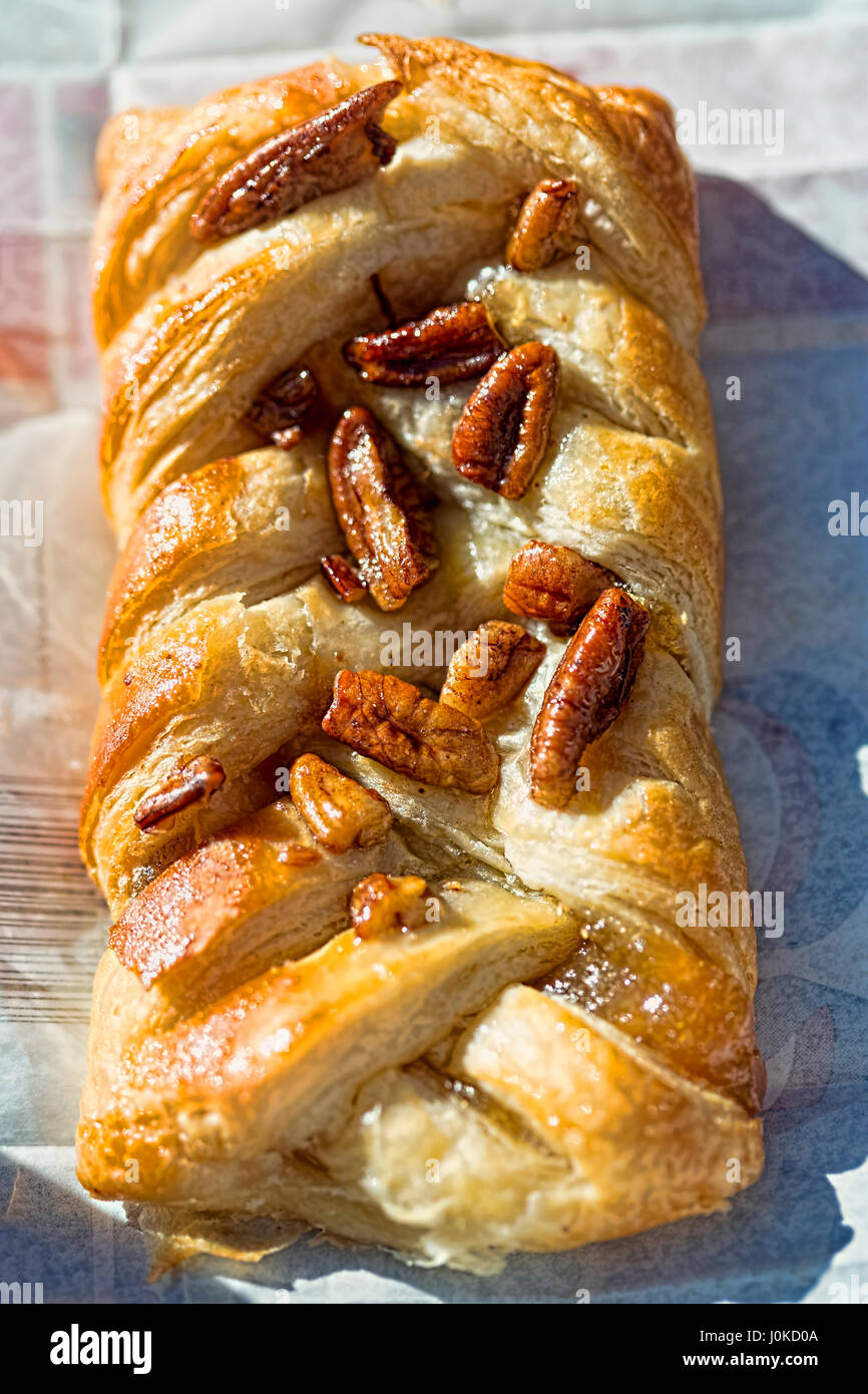 Maple syrup pecan pie pastry Stock Photo - Alamy