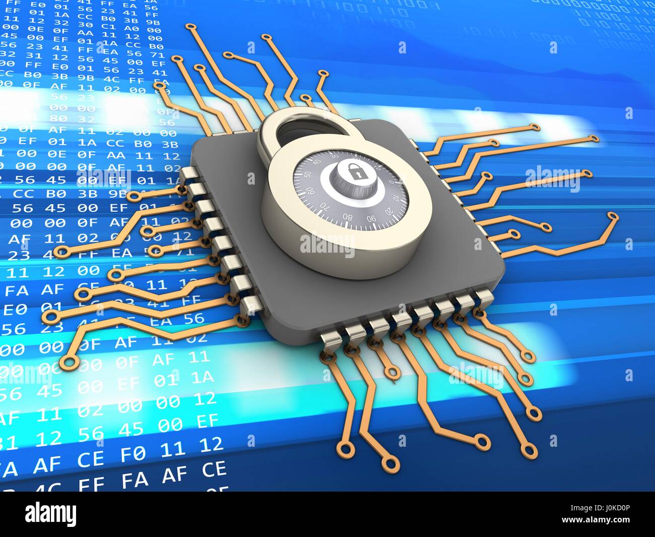 3d illustration of modern computer chip processor Stock Photo - Alamy