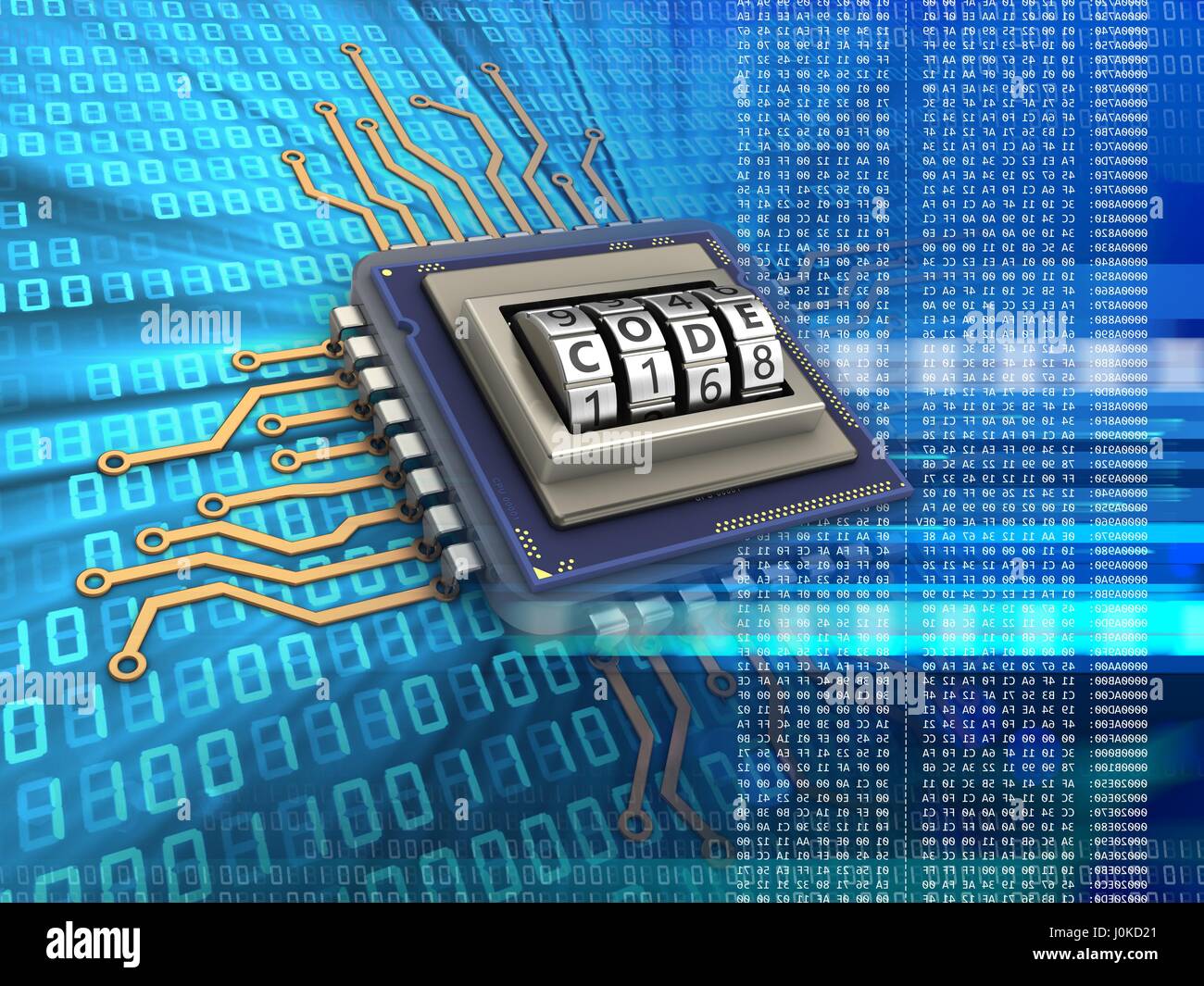 3d illustration of modern computer chip processor Stock Photo - Alamy