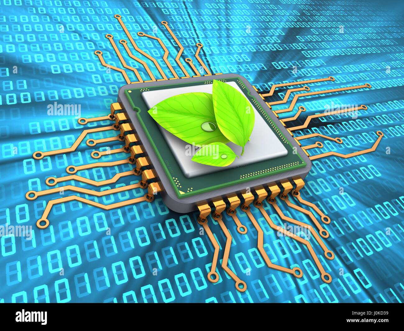 3d illustration of modern computer chip processor Stock Photo - Alamy