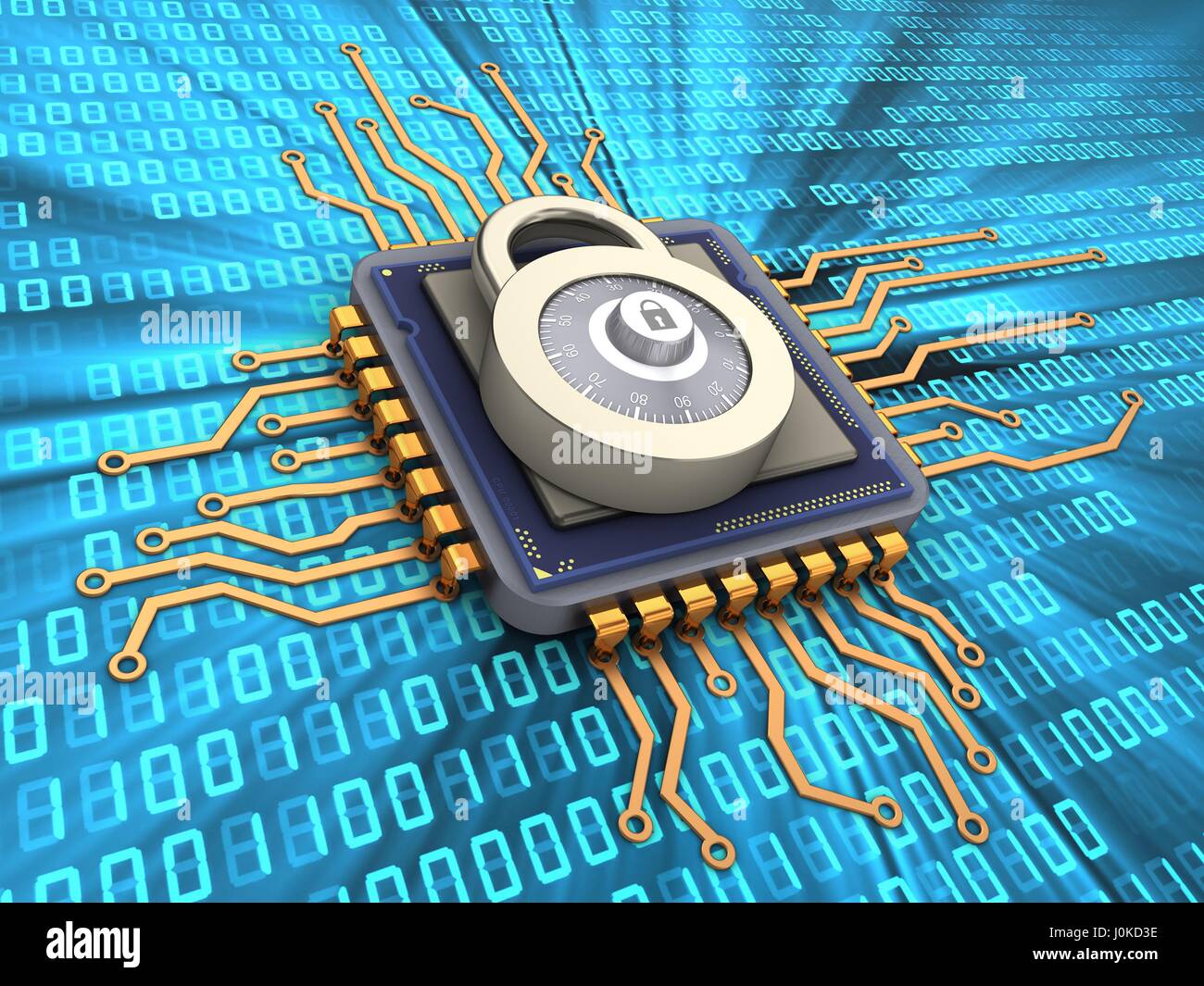 3d illustration of modern computer chip processor Stock Photo - Alamy