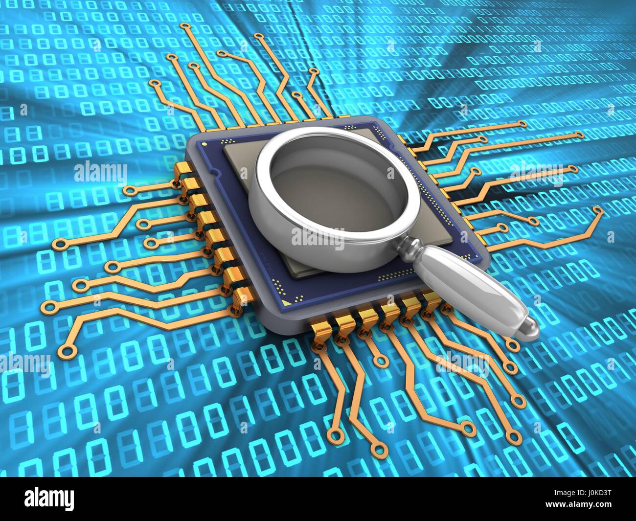3d illustration of modern computer chip processor Stock Photo - Alamy