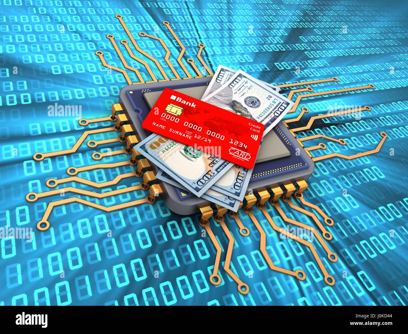 3d illustration of modern computer chip processor Stock Photo - Alamy